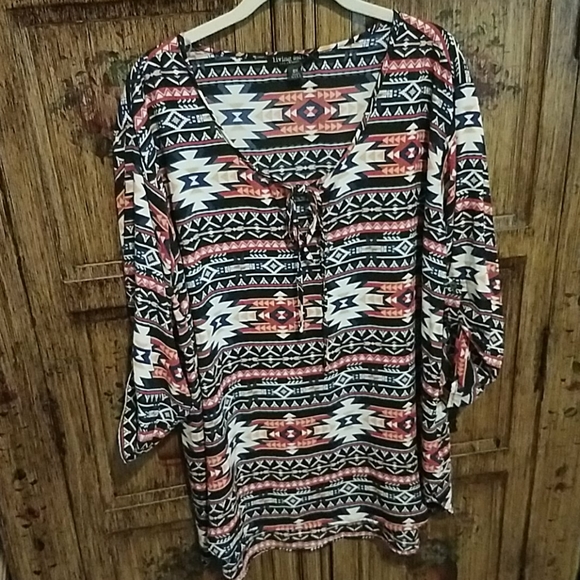 living doll | Tops | Sale5 Aztec Print Hilo Tunic Top | Poshmark